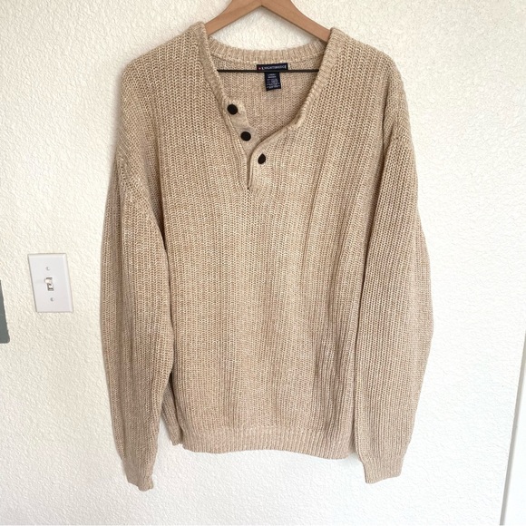 Vintage | Sweaters | Vintage Knights Bridge Knitted Tan Neutral ...